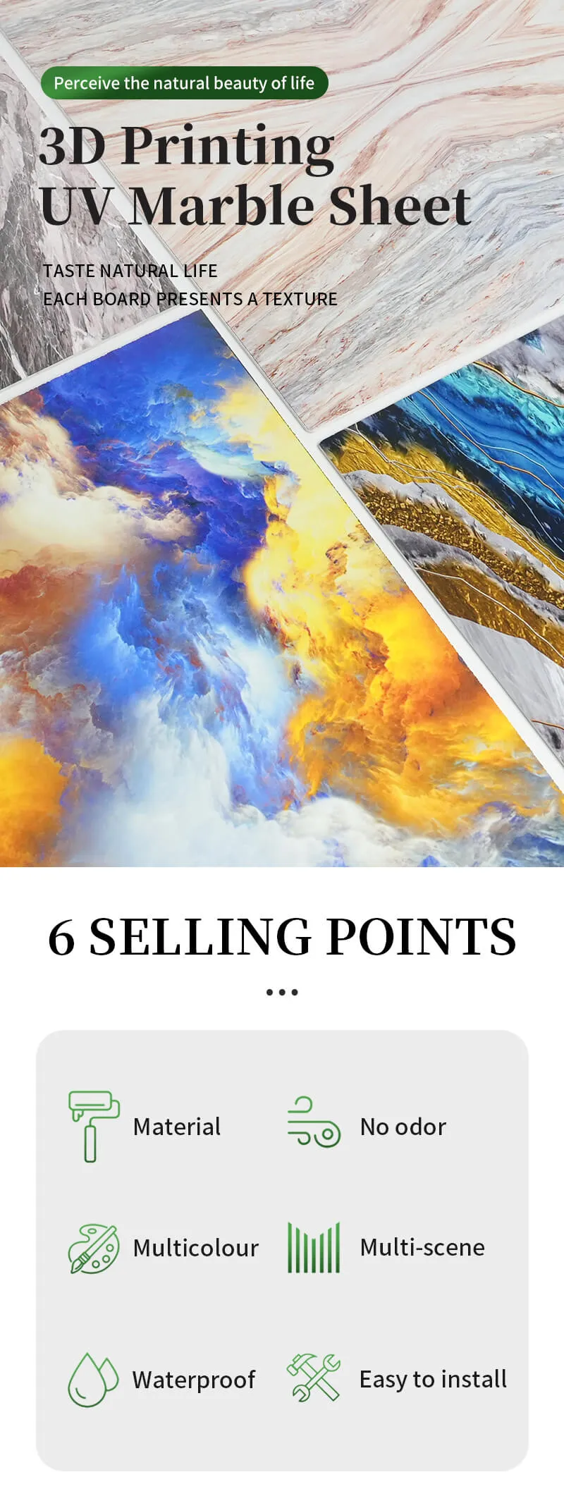 3D Pvc Marble Sheet - Sindodwood